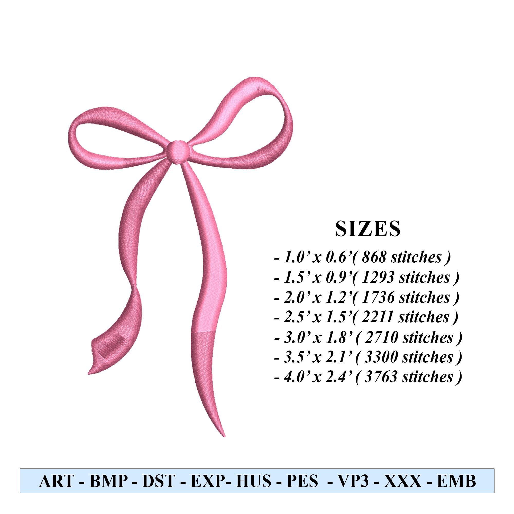 9 Mini Bow Embroidery Design Set of 9 Mini Bow Machine Embroidery ...