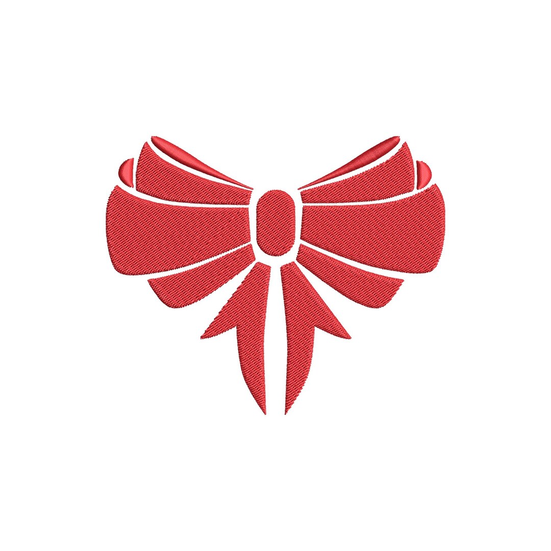 Bow Machine Embroidery Design, Coquette Embroidery Design, File in PES ...