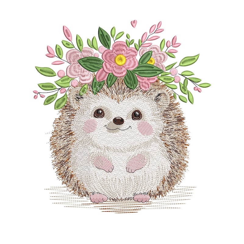 Hedgehog Embroidery - Etsy