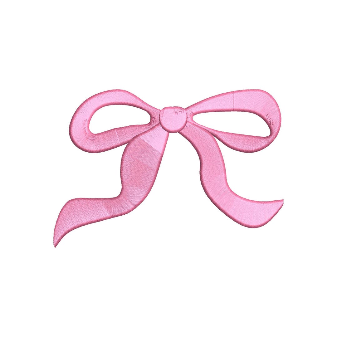 Mini Bow Embroidery Design, Mini Bow Machine Embroidery Design, Ribbon ...