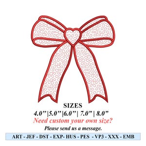 Side Bow Appliqué Sweatshirt Embroidery Design, Christmas Bow Machine ...
