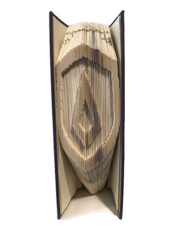 School Logo Hand Folded Book | Etsy