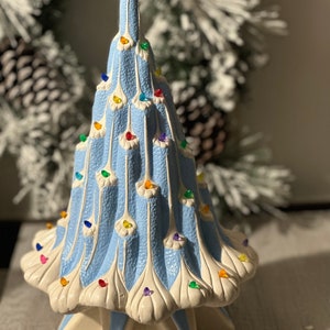 14" Ice Christmas Tree - Includes Base, Light Kit and Pin Lights ...