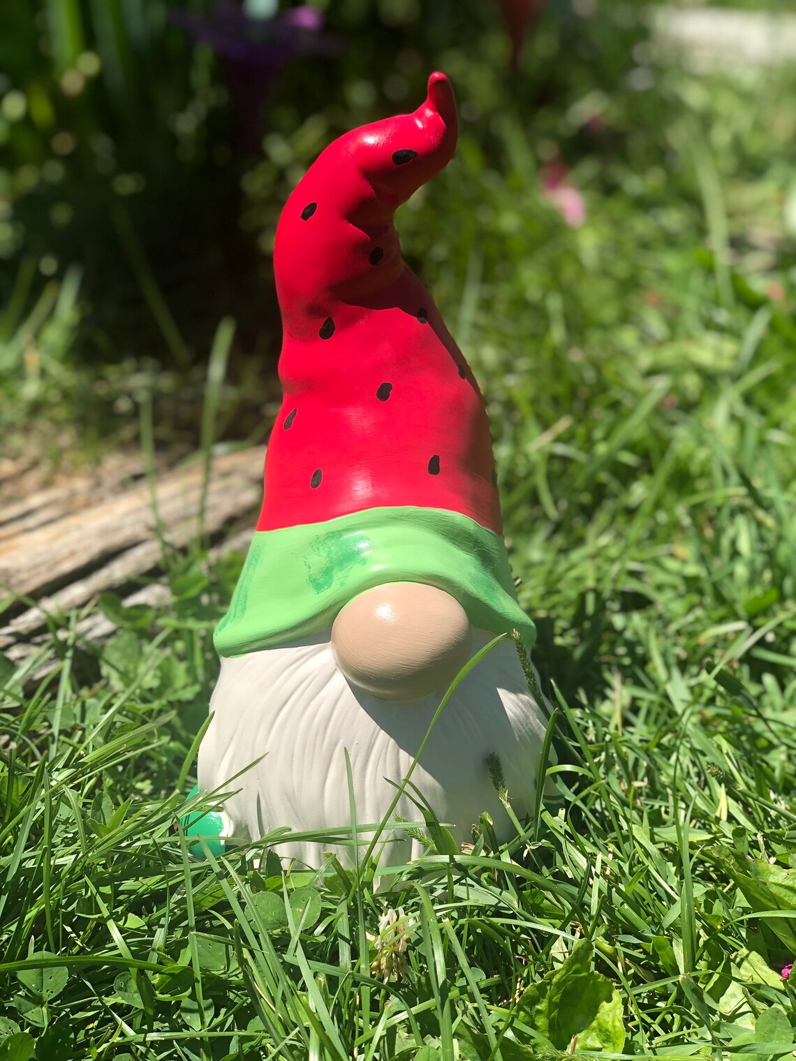 10 watermelon modern gnome garden gnome custom gnome | Etsy