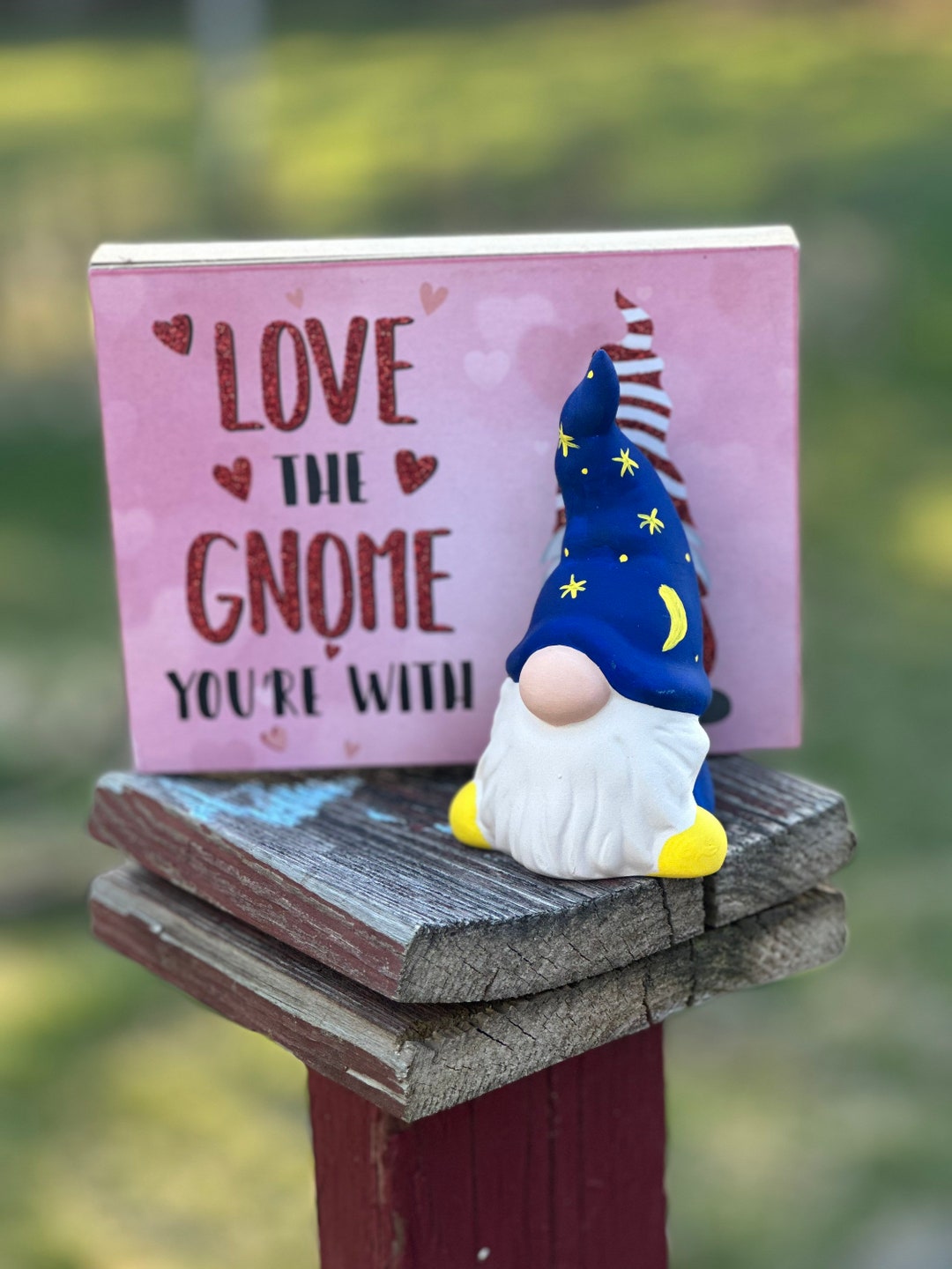 Love You to the Moon and Back Modern Gnome, Gnome, Garden Gnome,custom ...