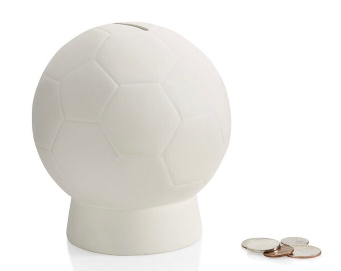 Soccer Ball Bank - Paint Your Own Ceramic Keepsake - Etsy