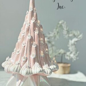 14" Ice Christmas Tree - Includes Base, Light Kit and Pin Lights ...