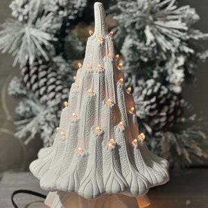 14" Ice Christmas Tree - Includes Base, Light Kit and Pin Lights ...