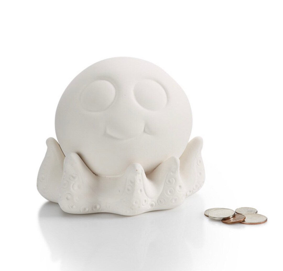 The Lovable Octopus Bank - Paint Your Own Adorable Ceramic Keepsake - Etsy