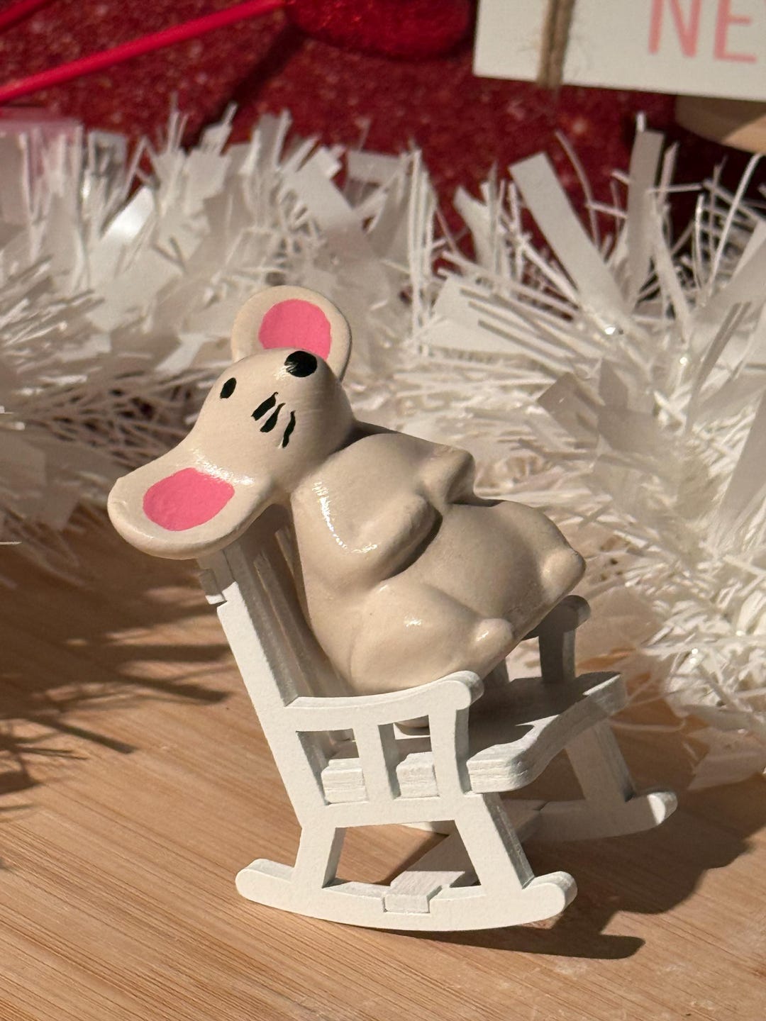 Freehand Painted Mini Mouse, Custom Mouse, One of a Kind Mouse ...