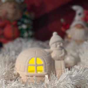 NEW 2168 Igloo 6"t X 5"w-paint Your Own Adorable Ceramic Keepsake ...