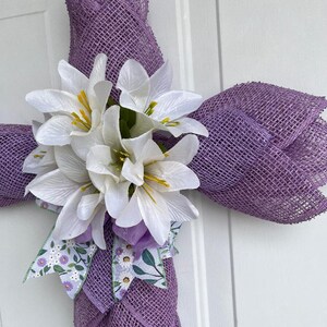 Easter Wreath, Cross Wreath, Religious Cross Wreath, Wreath for ...