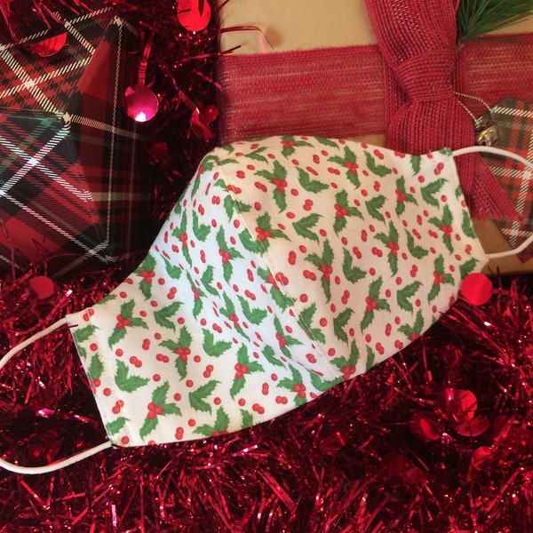 Holly Berry Mask - Etsy