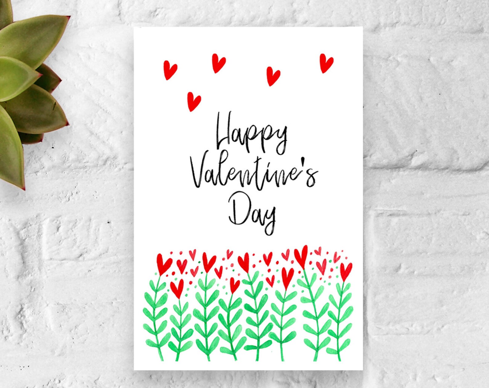 Valentine's Printable Card. Editable. Instant Download Valentine's Card ...