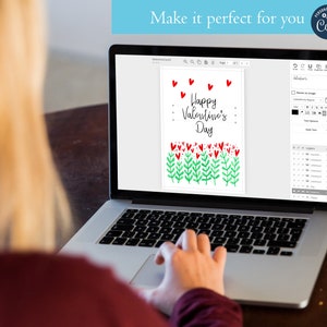 Valentine's Printable Card. Editable. Instant Download Valentine's Card ...