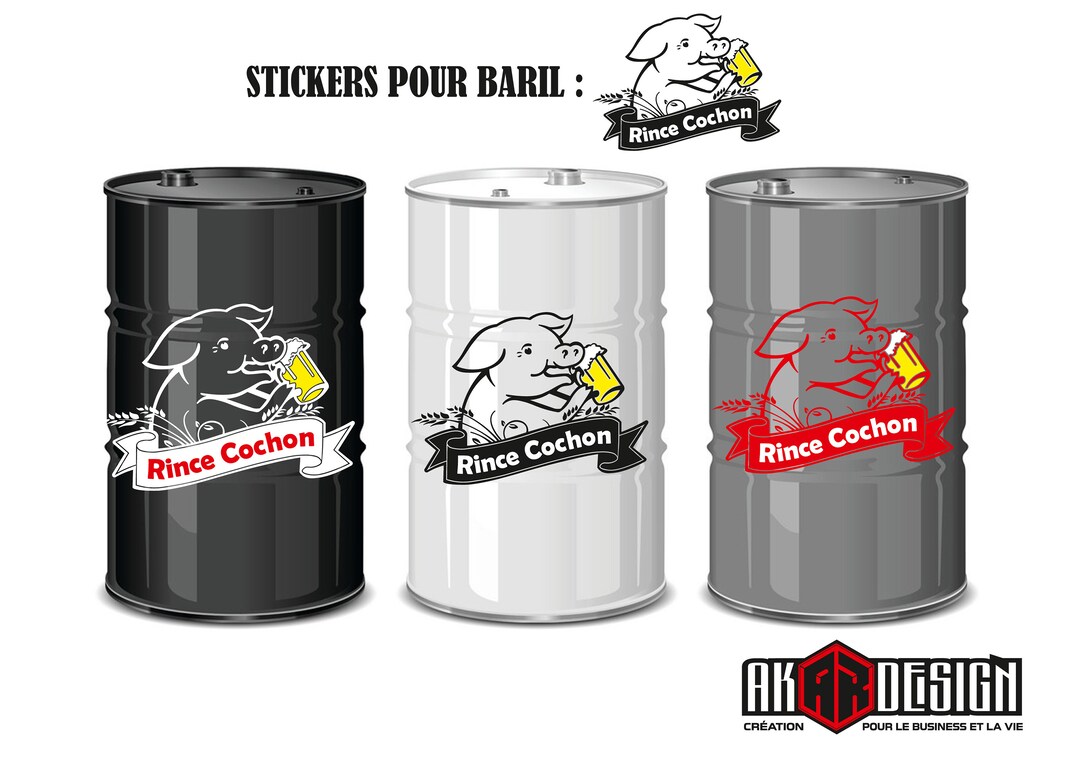 Rinse Pig Sticker. Barrel Decal. Barrel Bar. - Etsy