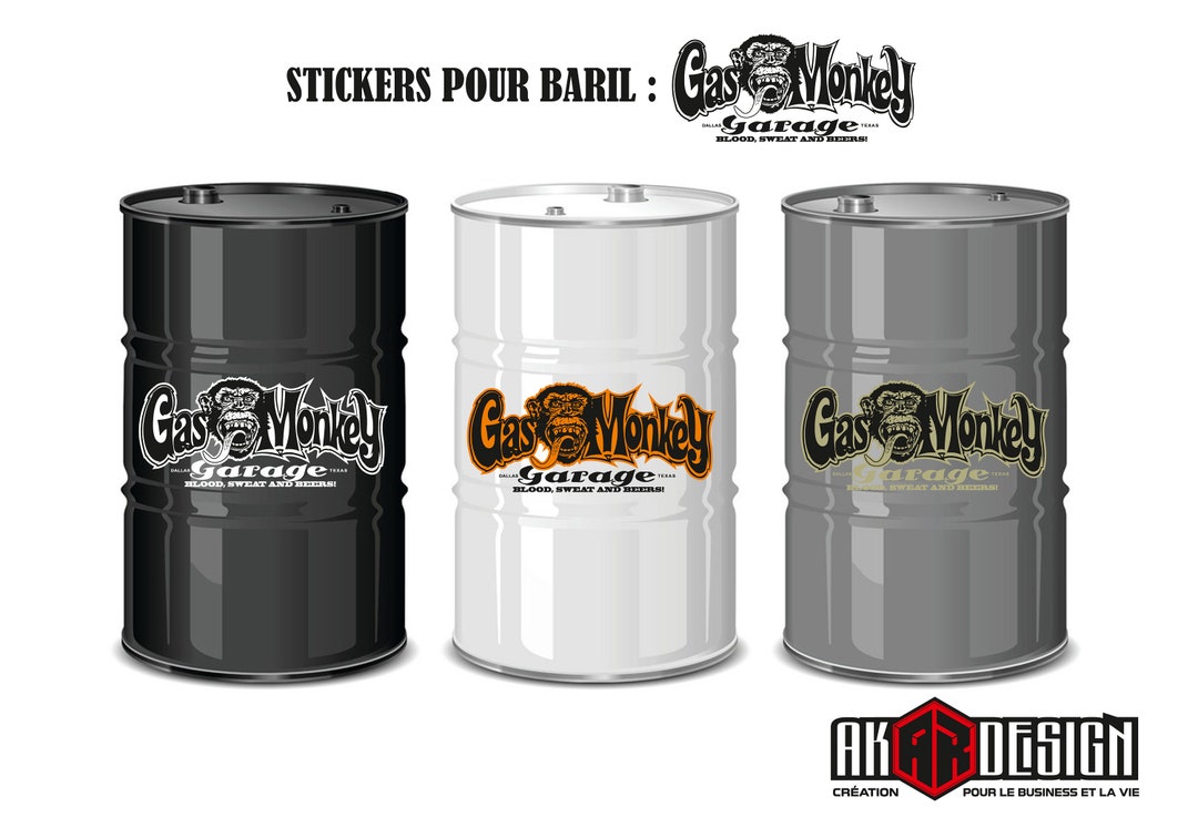 STICKERS for Barrel Gas Monkey Garage - Etsy