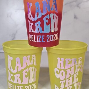 Custom Bachelorette Party Cups | Color Changing Reusable Cups | Pool ...