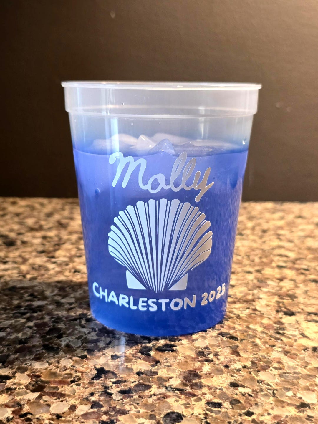 Seashell Bachelorette Party Cups: Color Changing, Personalized Favors ...