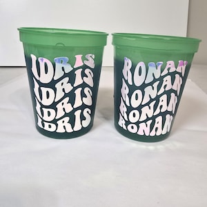 Custom Bachelorette Party Cups | Color Changing Reusable Cups | Pool ...