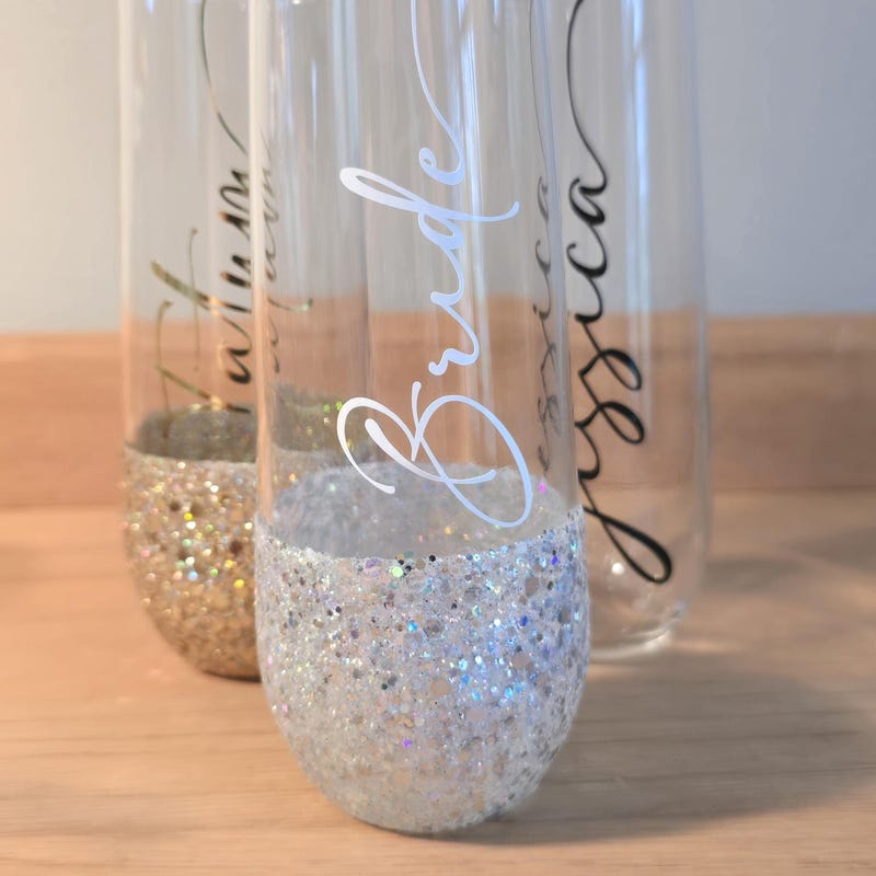 Bride Flute Glitter - Etsy