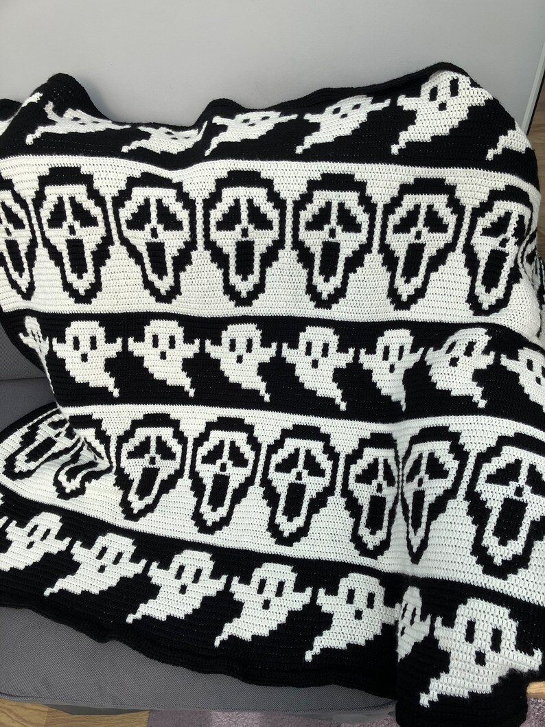 Haunted Halloween Blanket PDF Pattern - Etsy