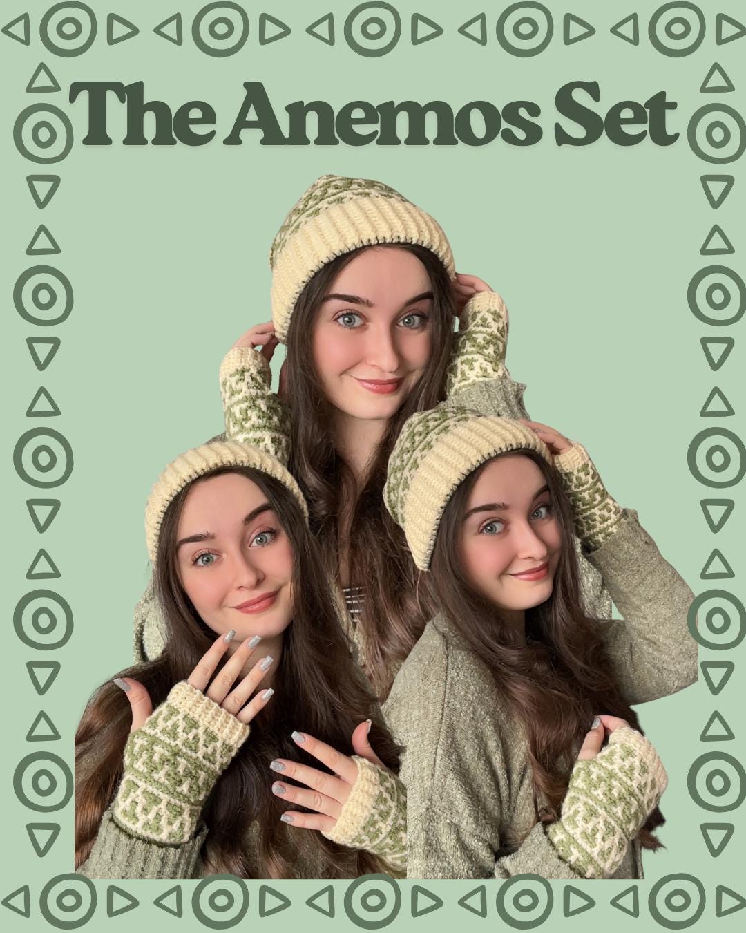 The Anemos Set Pattern PDF - Etsy