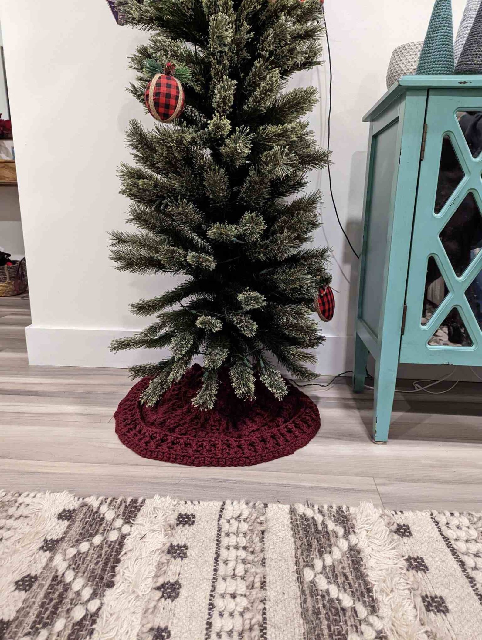 Christmas Tree Skirt - Made to Order - Rustic - Farmhouse - Homey ...