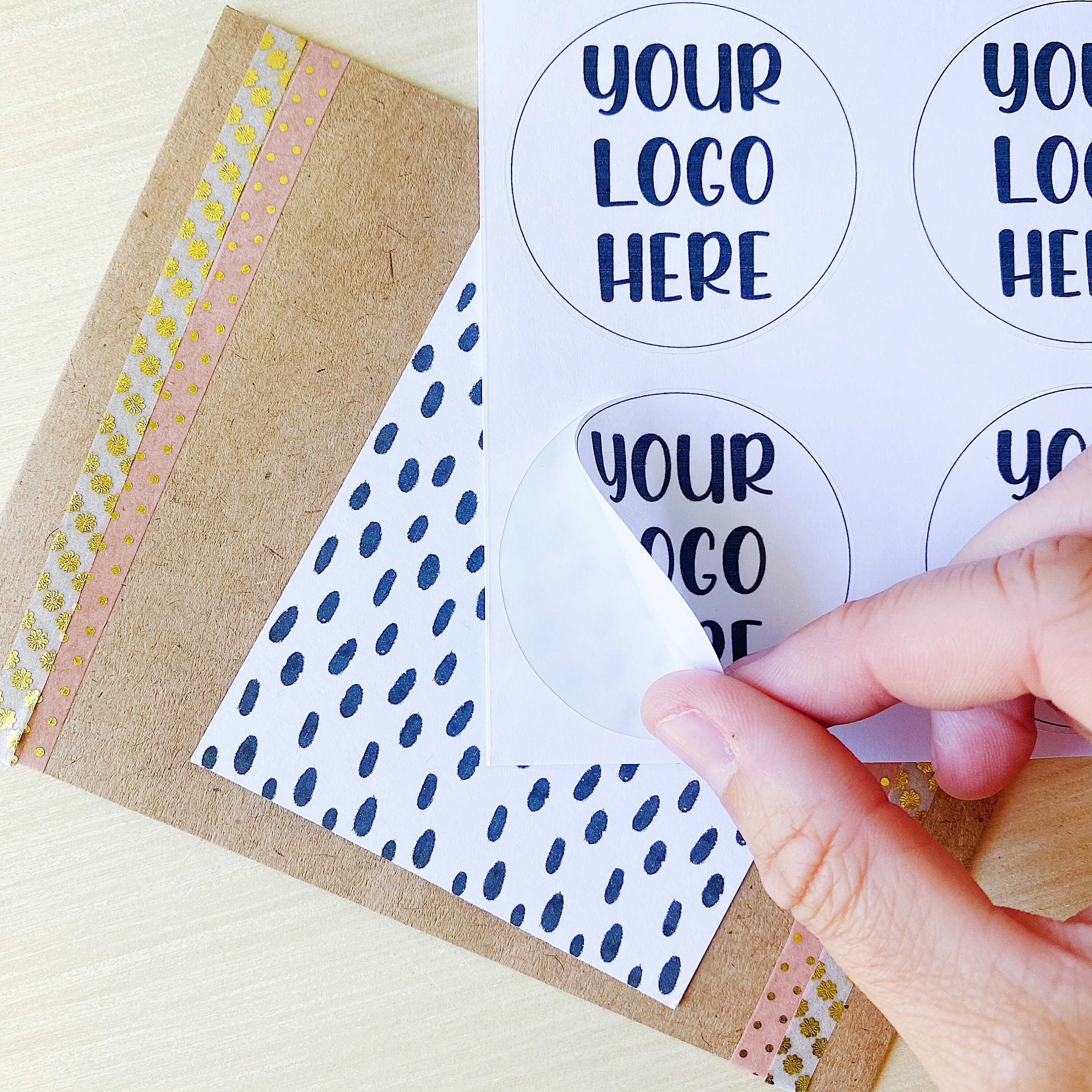 50 Customizable Business Logo Stickers Personalized Logo | Etsy