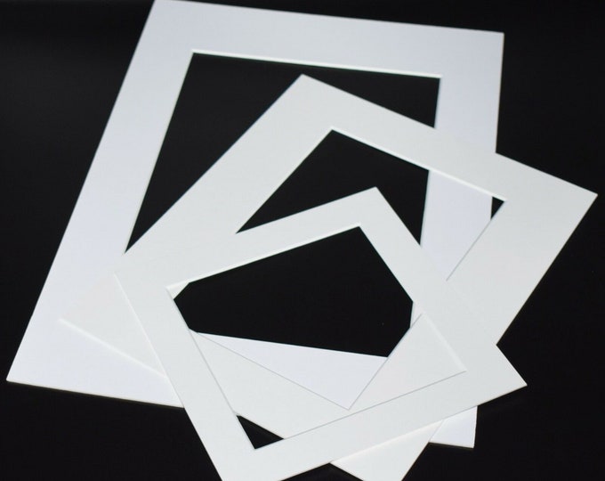 Bevel Cut White Mount Board for Picture Frame Photo Frame 1300 Microns ...