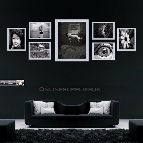 White 10 Piece Multi Picture Frame Photo Frame Collage Wall - Etsy UK