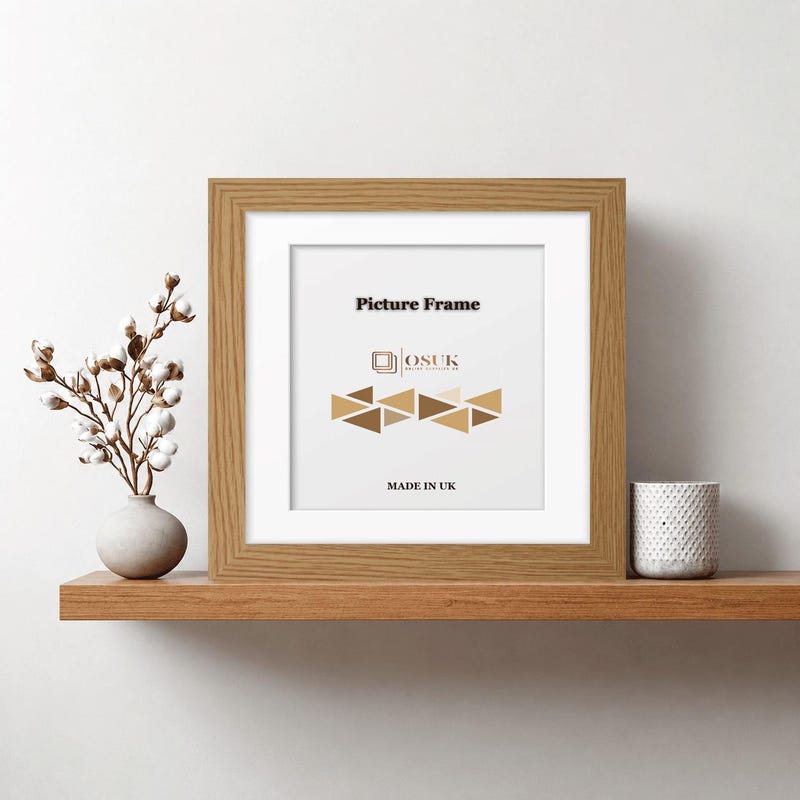 Wooden Square Picture Frame - Etsy UK