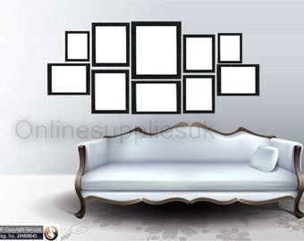 White 10 Piece Multi Picture Frame Photo Frame Collage Wall | Etsy UK