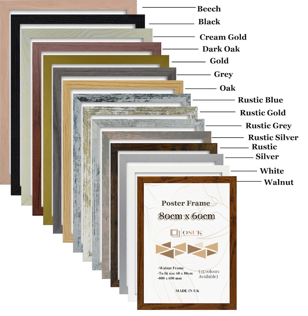 80x60 Cm Photo Frame - Large Poster Picture Frame - 31.5 X 23.6 Inch ...