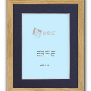 Oak Photo Frame Picture Frame Wooden Effect A1 A2 A3 A4 A5 Poster Size ...