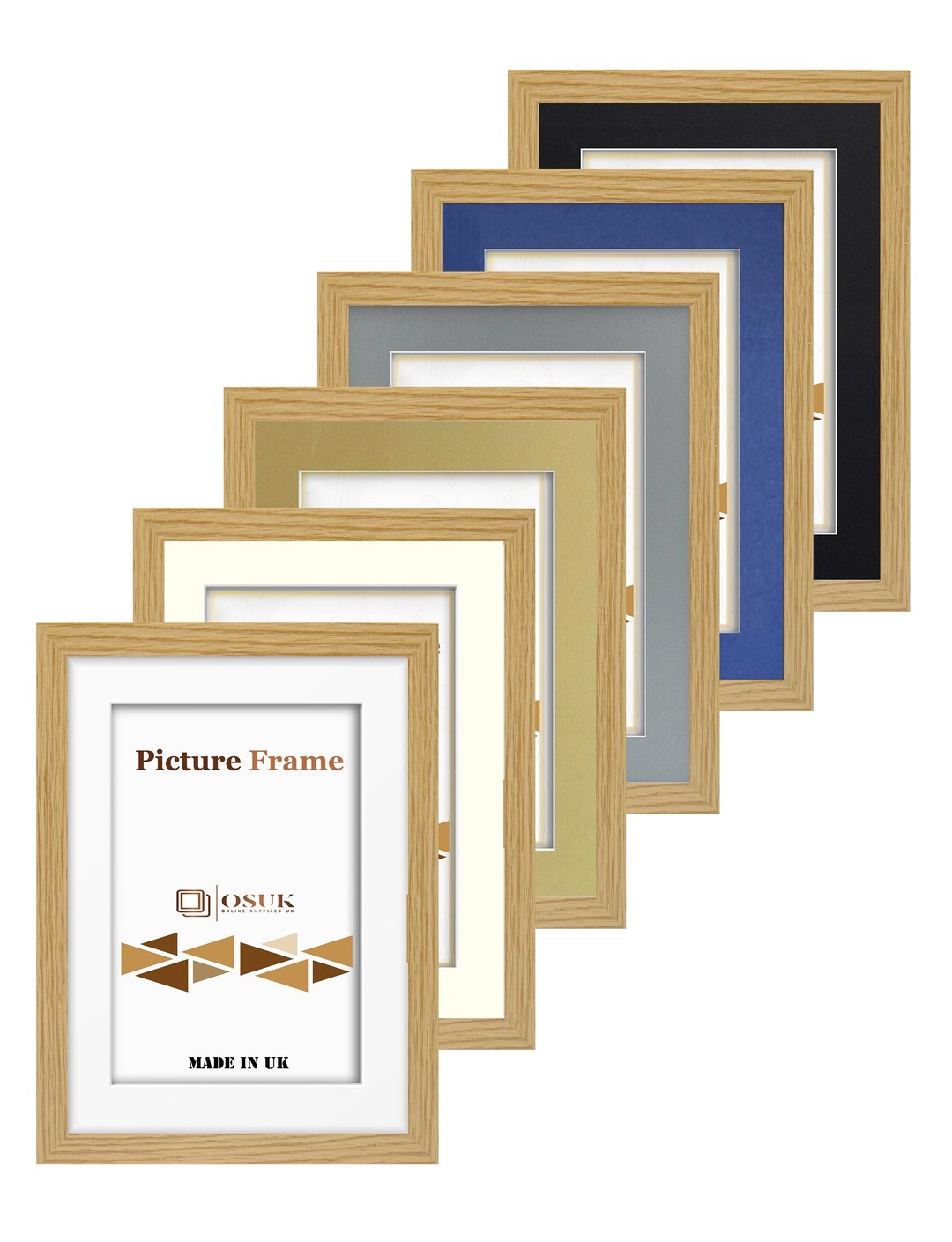 Oak Photo Frame Picture Frame Wooden Effect A1 A2 A3 A4 A5 Poster Size ...