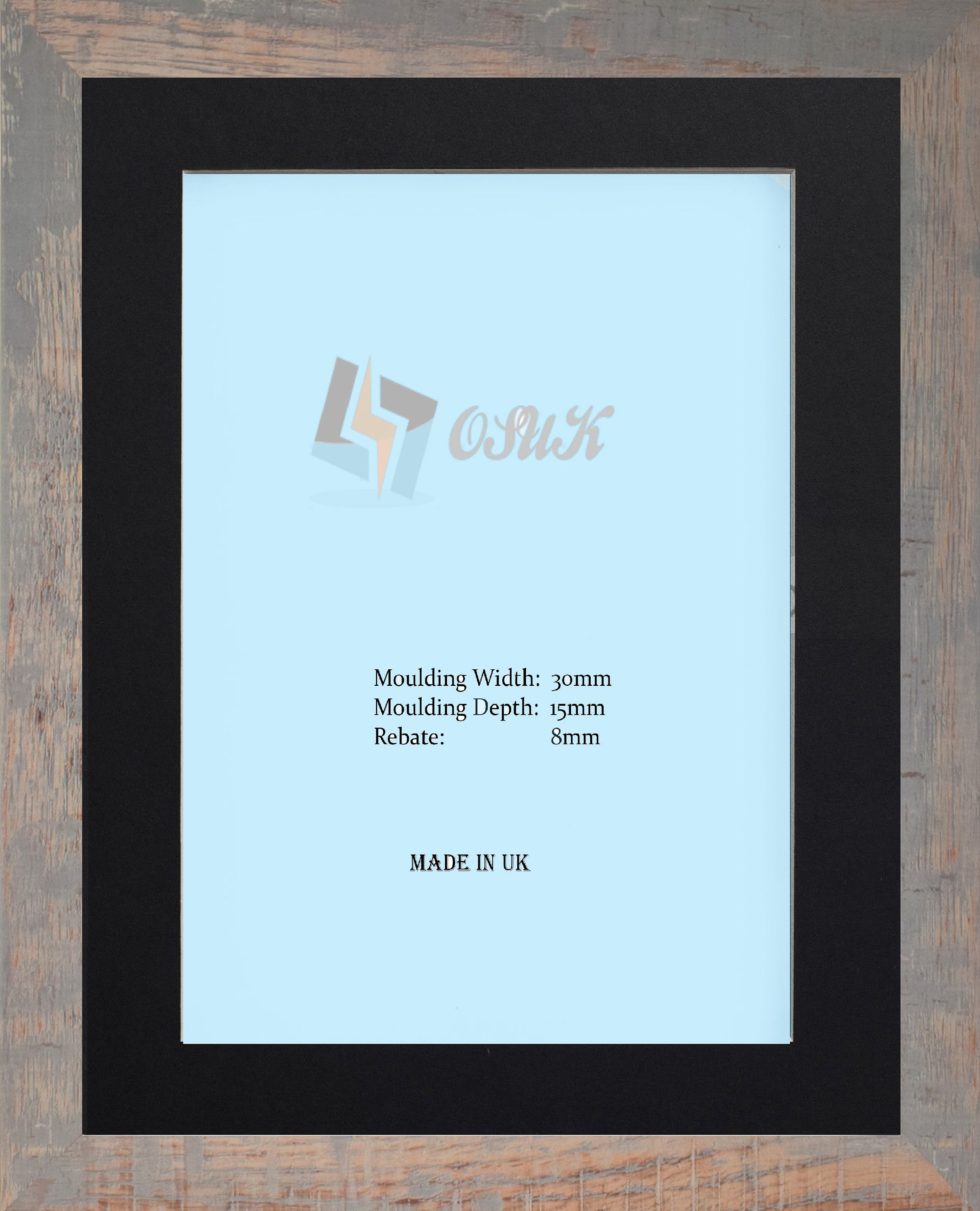 Rustic Silver Photo Frame Picture Frame Wooden Effect A1 A2 A3 A4 A5 ...