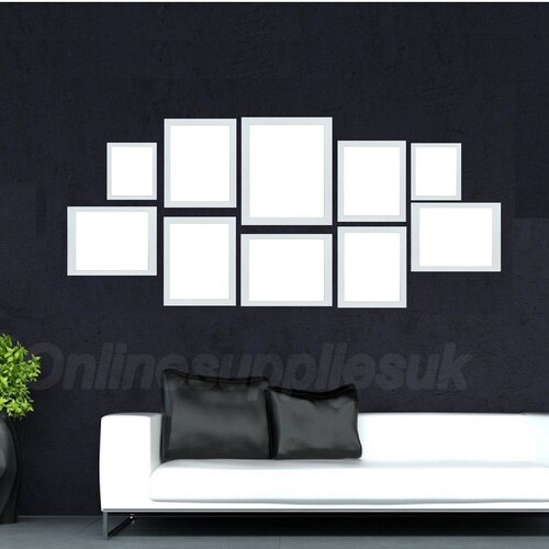 Black 10 Piece Multi Picture Frame Photo Frame Collage Wall - Etsy UK