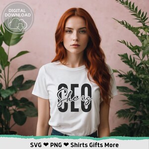 She is CEO SVG & PNG, Cricut Svg File, Woman Empire Svg, Feminist, Mom ...