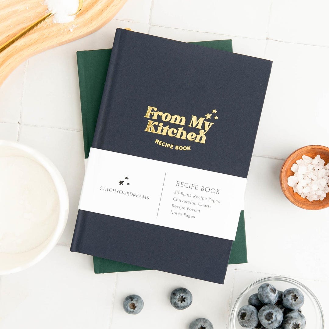 Linen Recipe Book: Heirloom Blank Cookbook, 228 Recipes - Etsy