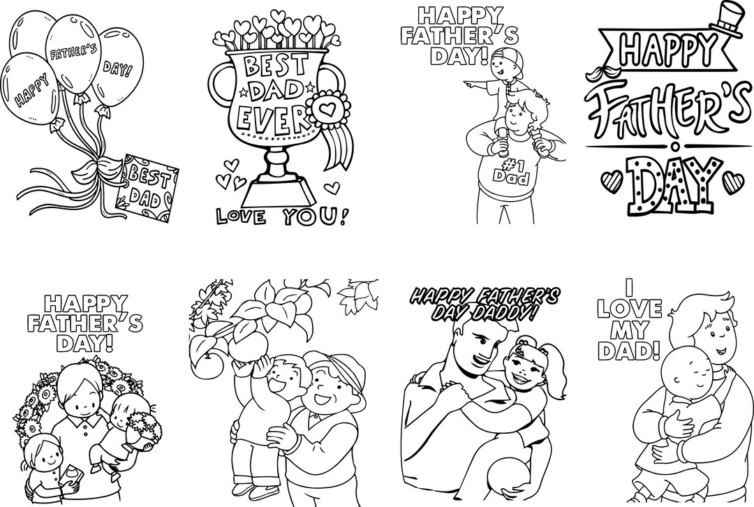 A Digital Print of Father and Mother Coloring Pages - Etsy