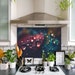 Water Drops 5/32 Kitchen Glass Backsplash, Tempered Glass Kitchen Decor ...