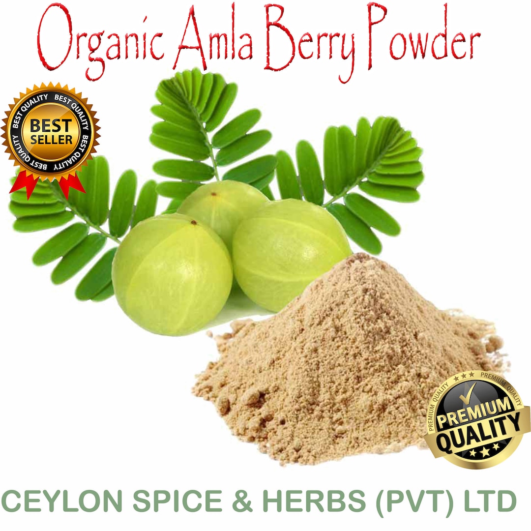 Poudre de baies d'amla, 1 kg de fruits d'amla bio purs en vrac ...