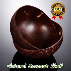 Coconut Shell Half ,natural With Fiber, Without Fiber Varnished, for ...