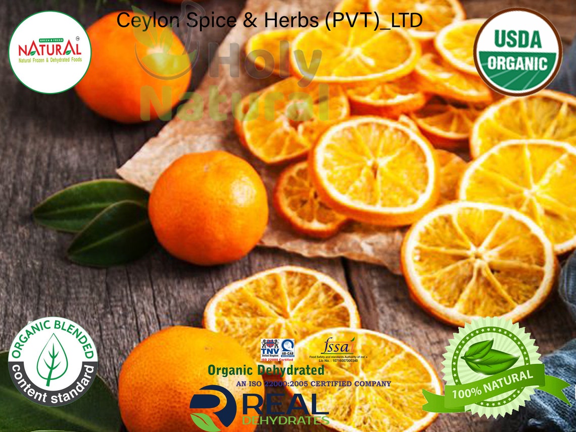 Dried Orange Dehydrated Orange Clean Slices Citrus Immune | Etsy