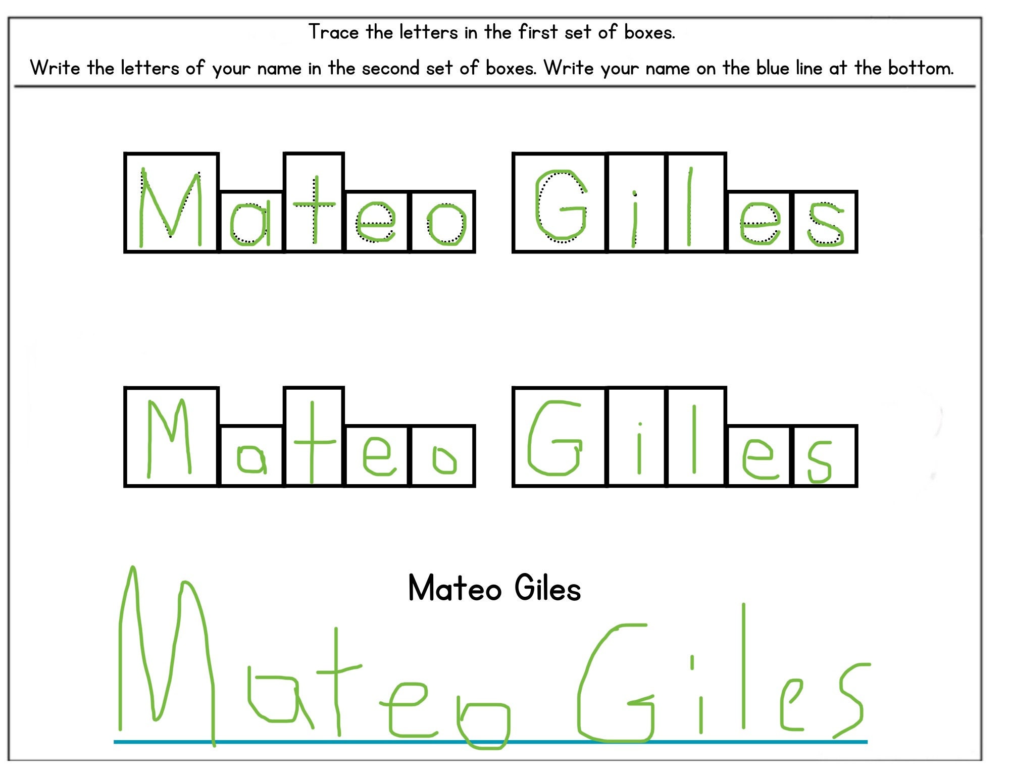 Name Tracing Worksheet, Name Writing Practice, Personalized Name ...