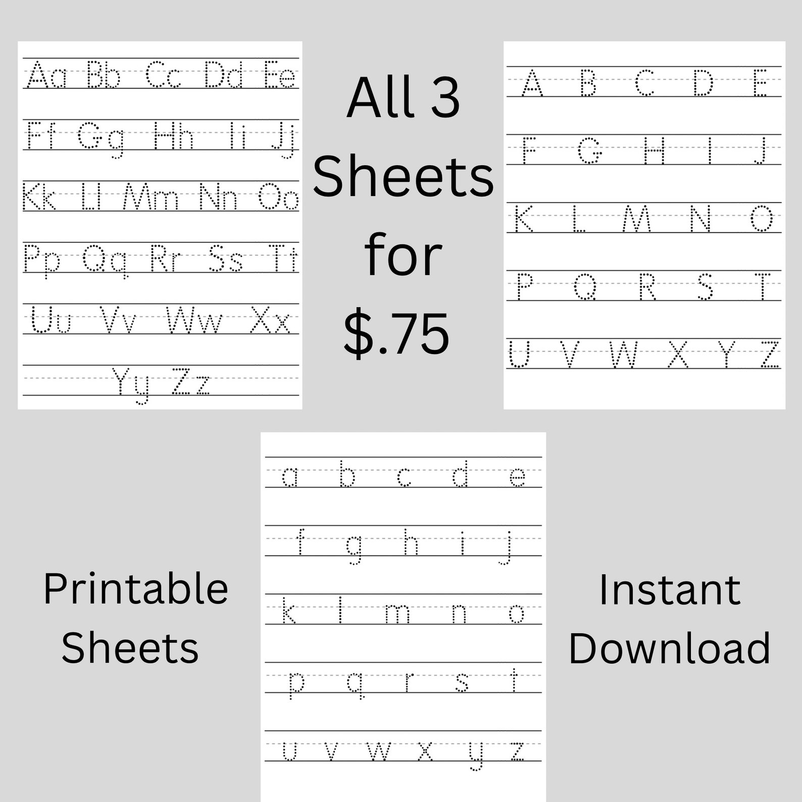 Alphabet Tracing Worksheets, Abc Handwriting Worksheets, Letter Tracing ...