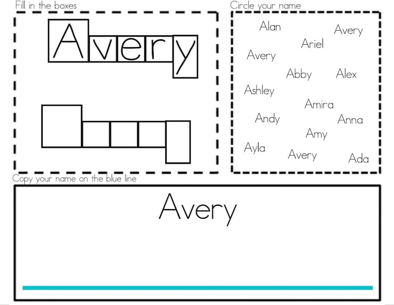 Personalized Name Tracing Worksheet: Learn to Read & Write (digital ...