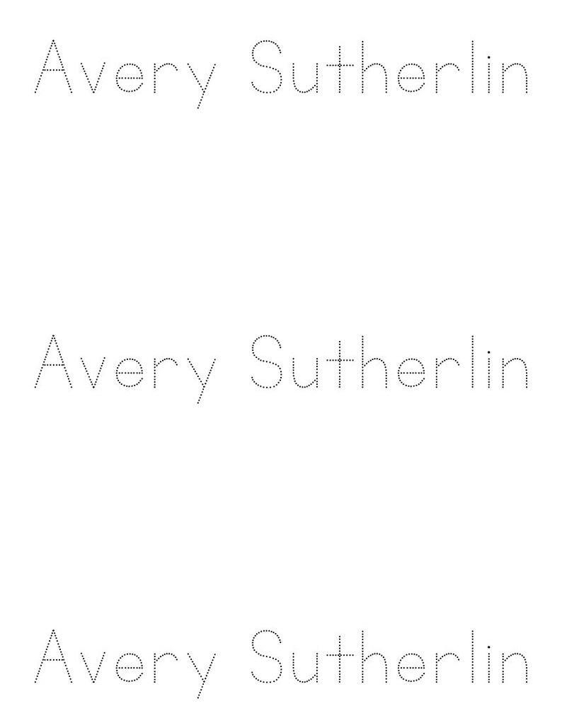 Custom Name Tracing Sheets, First and Last Name Practice, Name Tracing ...
