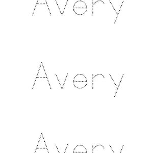 Custom Name Tracing Worksheet, Personalized Handwriting Practice ...